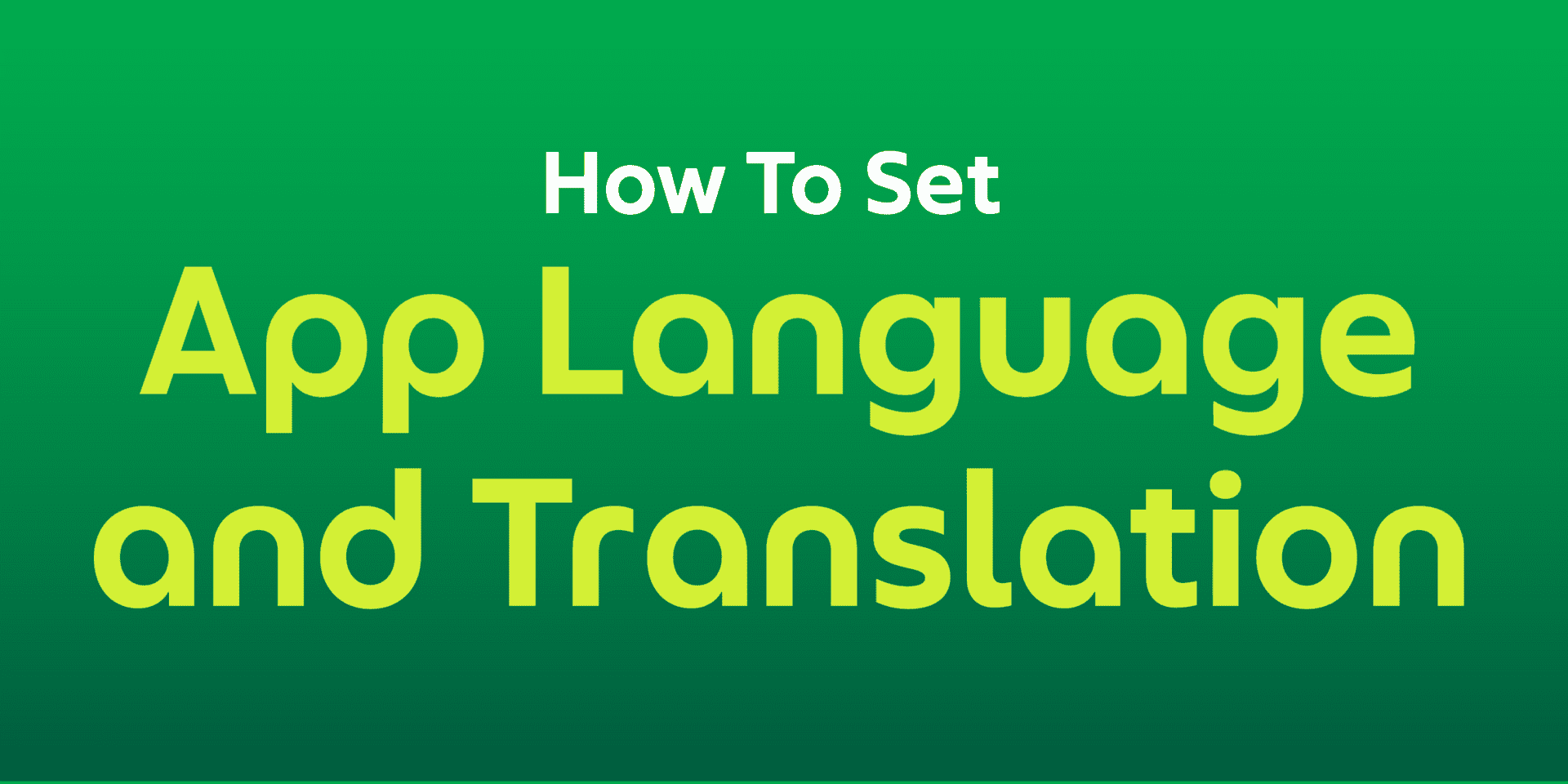 How To Set App Language and Translation | Grab TH