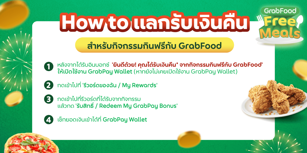 กิจกรรมกินฟรีกับ GrabFood 🍽️😋 | Grab TH