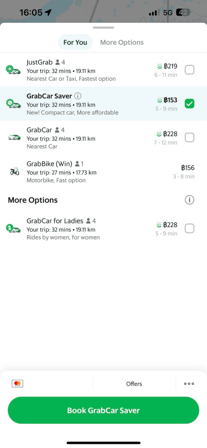ท้าให้ลอง GrabCar Saver ราคาดีที่สุดในชลบุรี เจอถูกกว่า รับส่วนต่างคืน ...