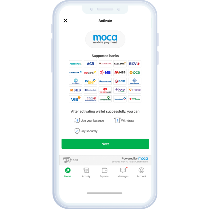 Verify your Moca Wallet account| Grab VN