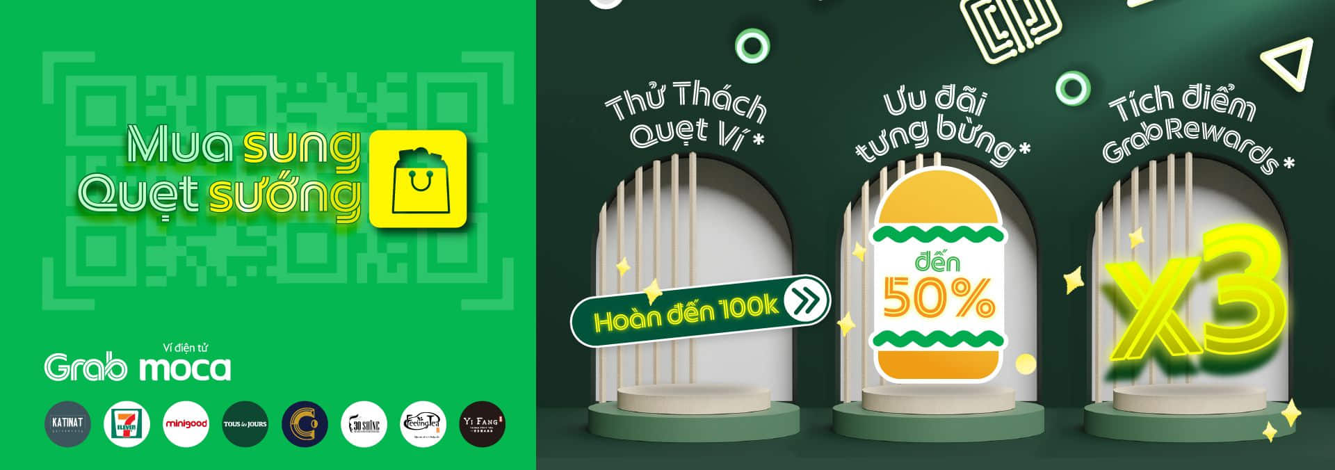 Quẹt Ví Moca - Ưu đãi thả ga | Grab VN