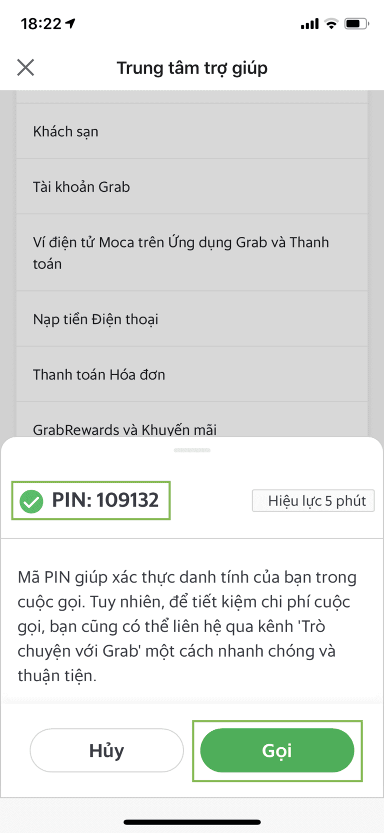 Hướng dẫn liên hệ trực tiếp với Grab qua tính năng Gọi và Trò chuyện ...