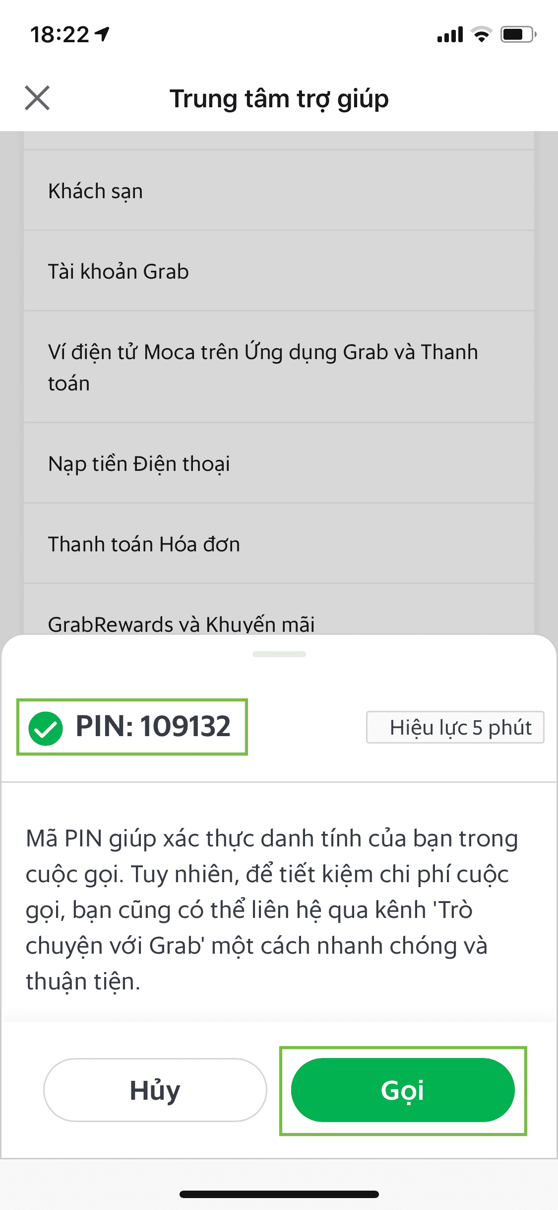 Hướng dẫn liên hệ trực tiếp với Grab qua tính năng Gọi và Trò chuyện ...