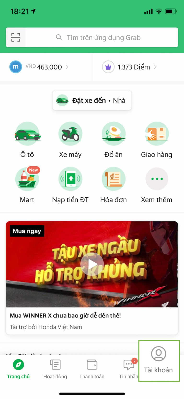 Hướng dẫn liên hệ trực tiếp với Grab qua tính năng Gọi và Trò chuyện ...