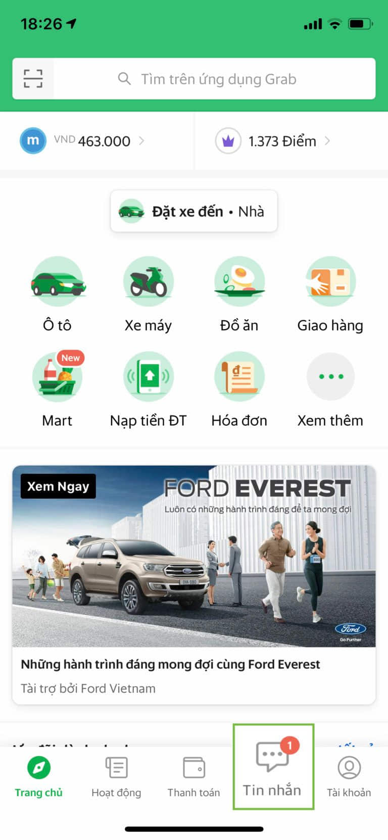 Hướng dẫn liên hệ trực tiếp với Grab qua tính năng Gọi và Trò chuyện ...