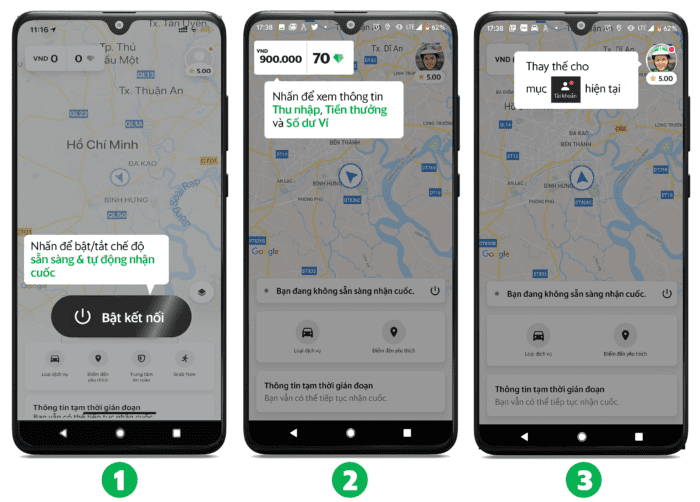[Grab] Cập nhật giao diện ứng dụng Grab Driver mới từ 24/06/2021 | Grab VN