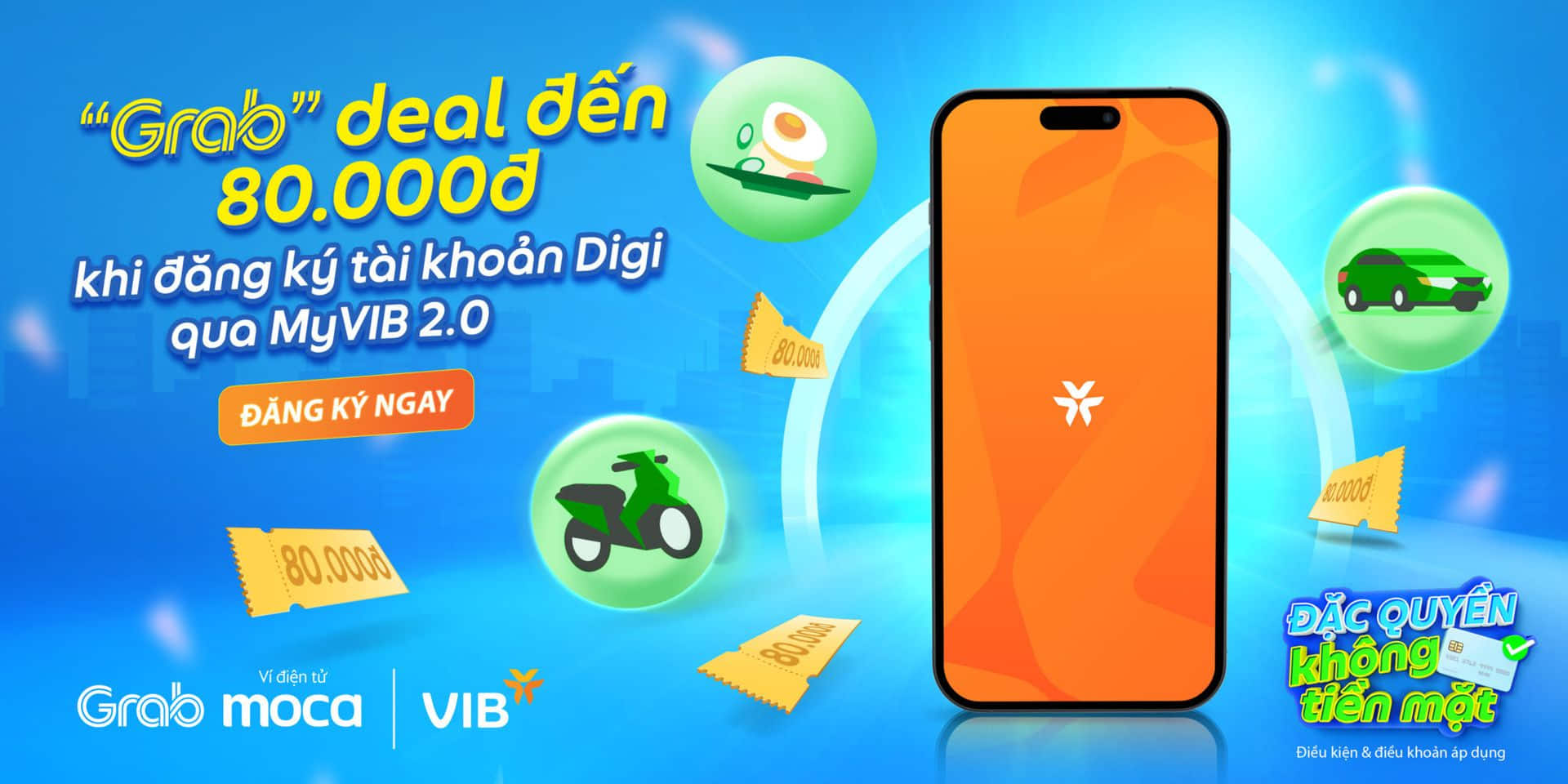 Ưu đãi chủ thẻ tín dụng VIB | Grab VN