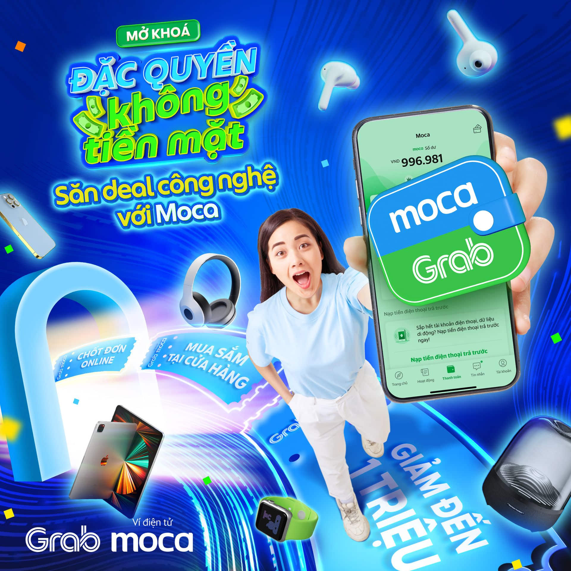MỞ KHÓA ĐẶC QUYỀN KHÔNG TIỀN MẶT | Grab VN