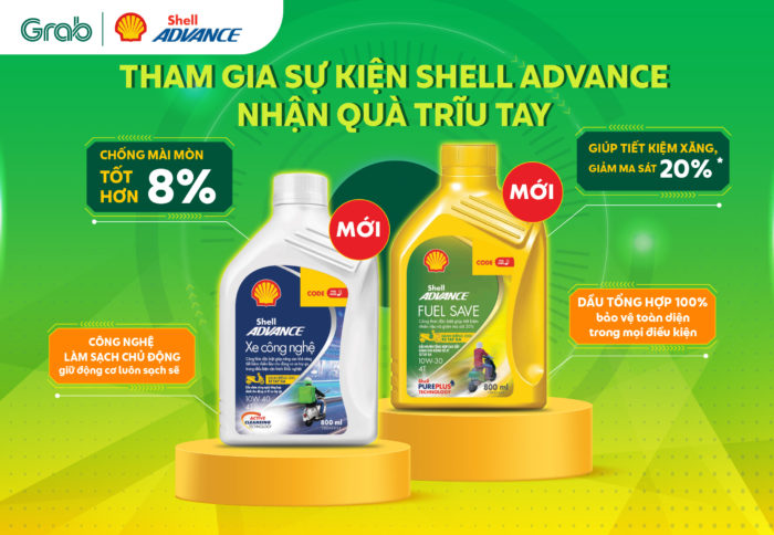 Grab 2 bánh | Chương trình: Tham gia sự kiện Shell Advance - Nhận quà ...