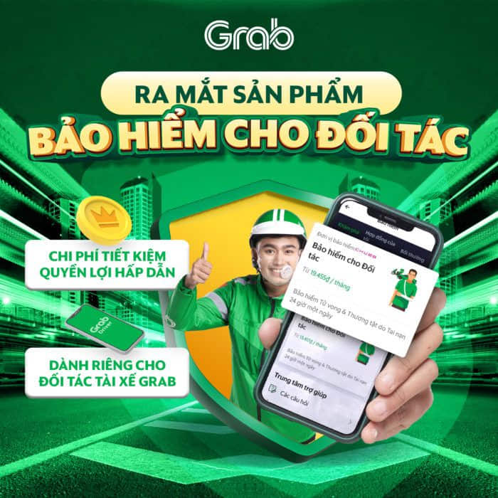 Grab| Giới thiệu sản phẩm mới: “Bảo hiểm cho Đối tác” | Grab VN