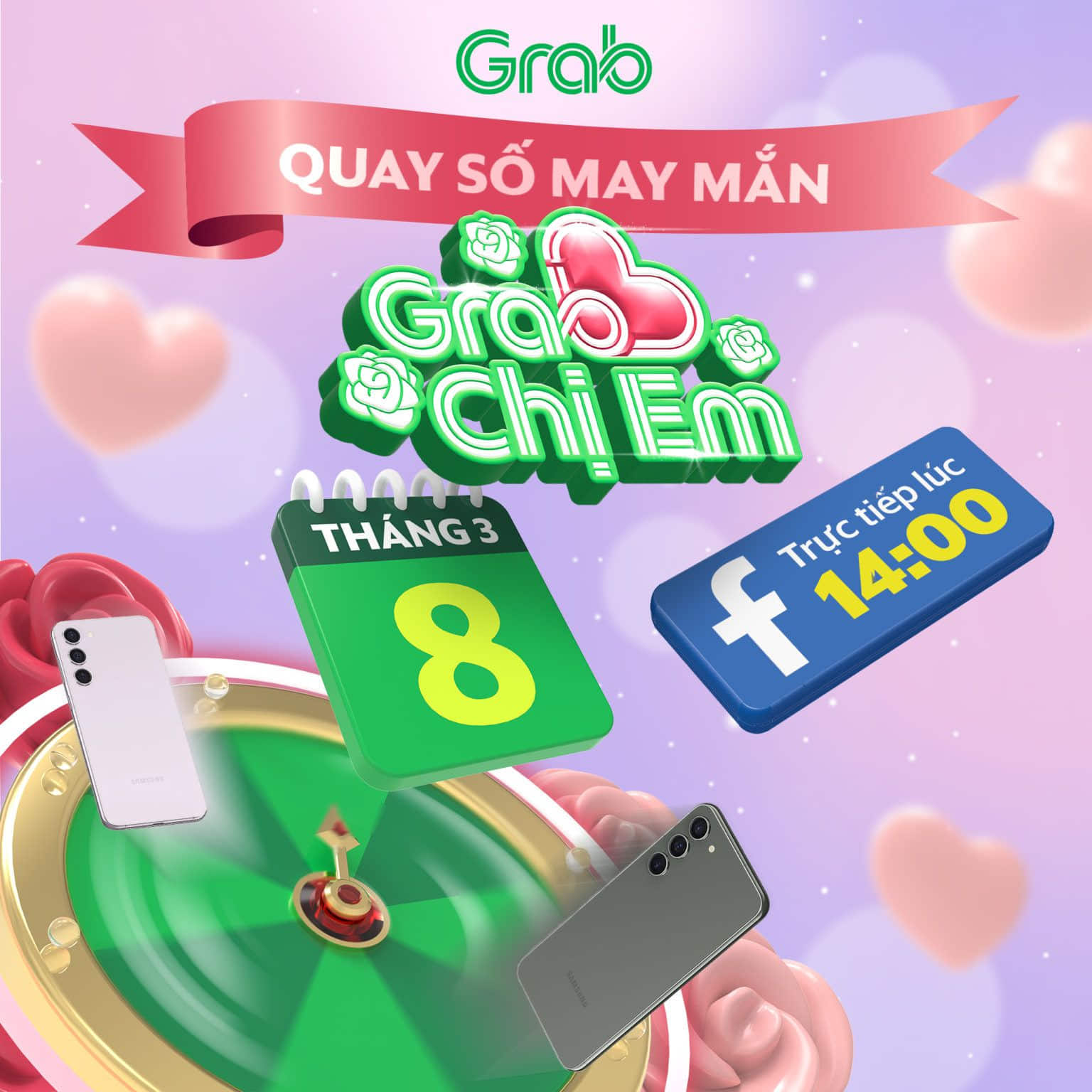 Grab | Chuỗi chương trình Grab 💚 Chị Em - Chào mừng Ngày Quốc tế Phụ nữ ...