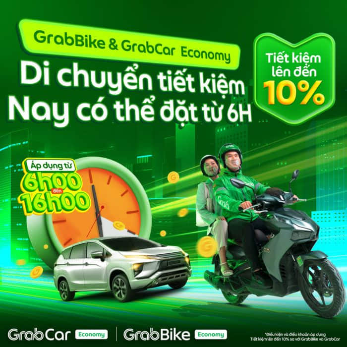 GrabBike Economy & GrabCar Economy | Grab VN