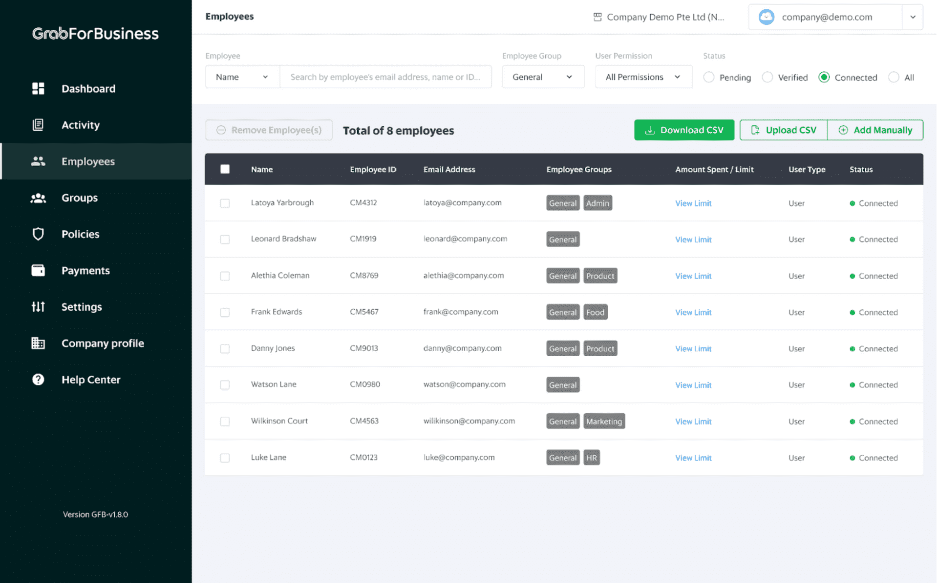 Employee Management Grab For Business | Grab VN