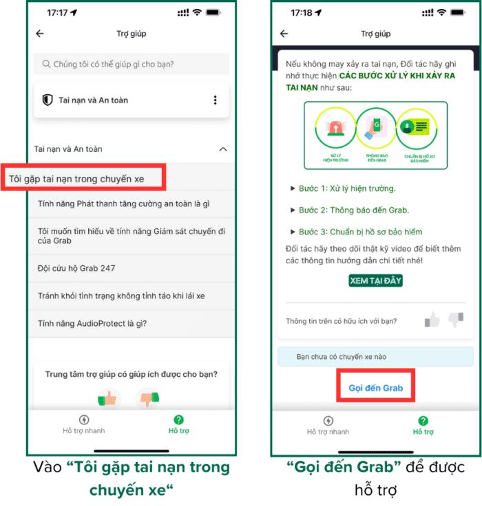 Grab | Cập nhật thời gian hoạt động kênh hỗ trợ Grab trên ứng dụng Grab ...