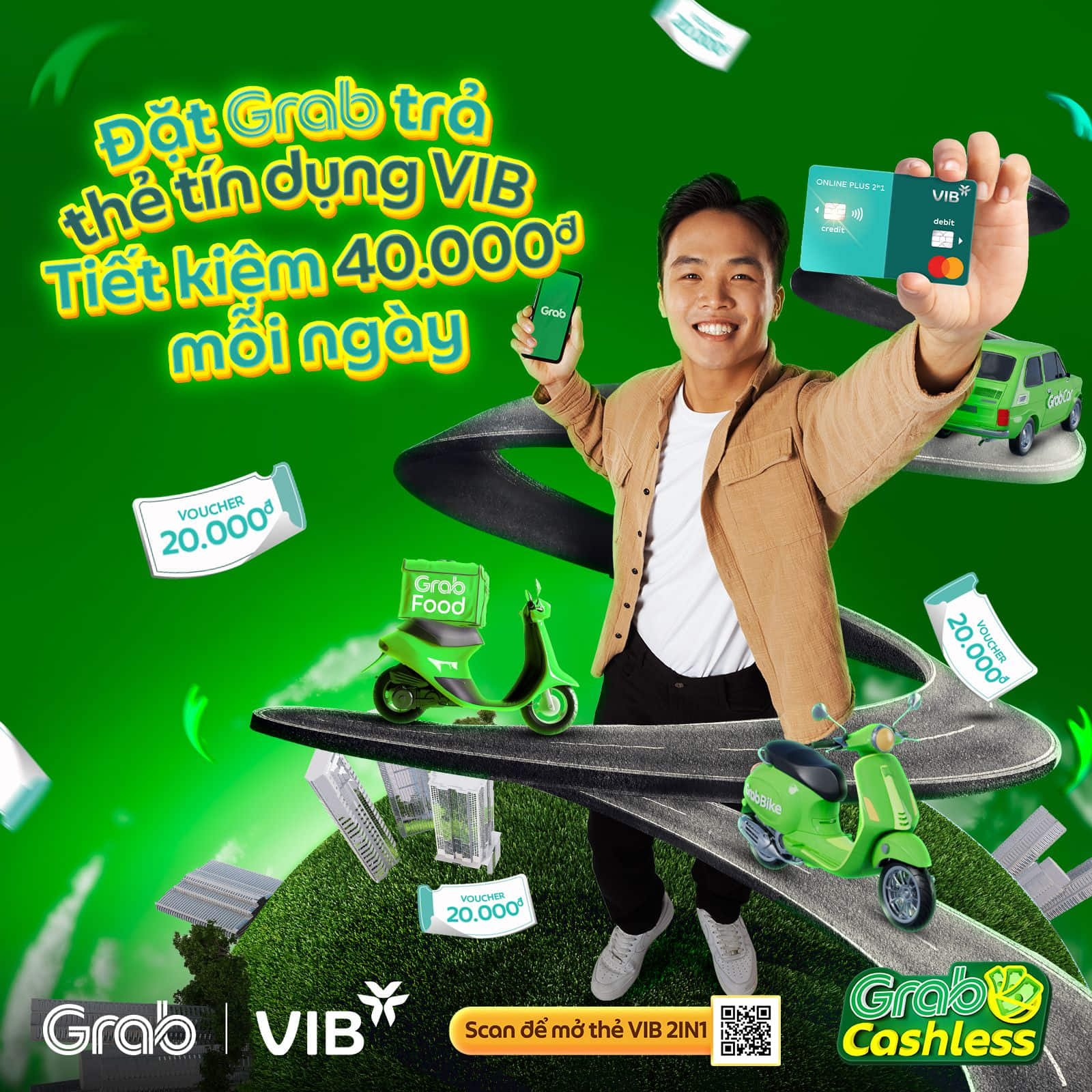 Ưu đãi ngân hàng VIB | Grab VN