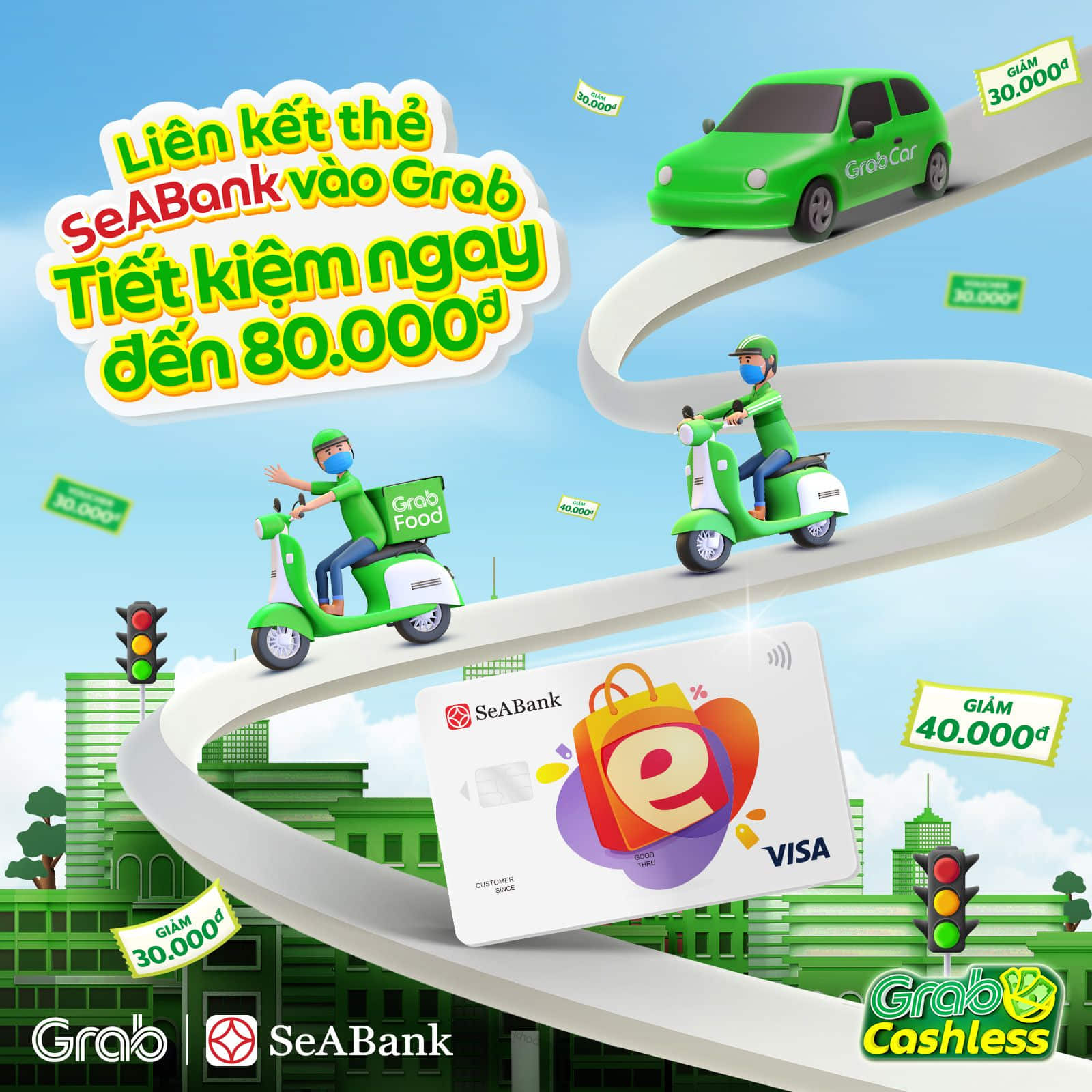 Ưu đãi ngân hàng SeABank | Grab VN