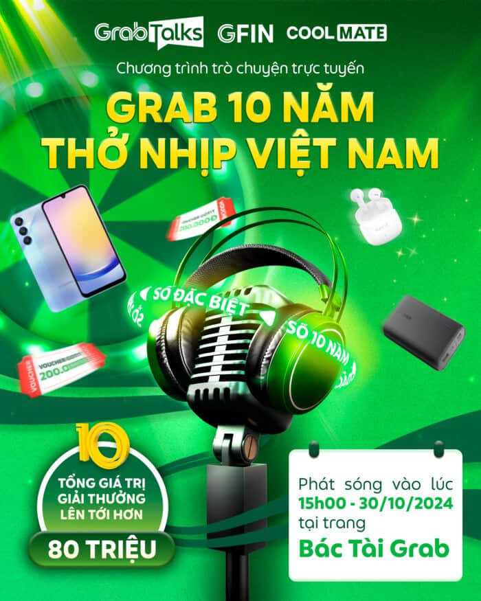 GrabTalks số phát sóng đặc biệt | Grab 10 năm: Thở nhịp Việt Nam | Grab VN