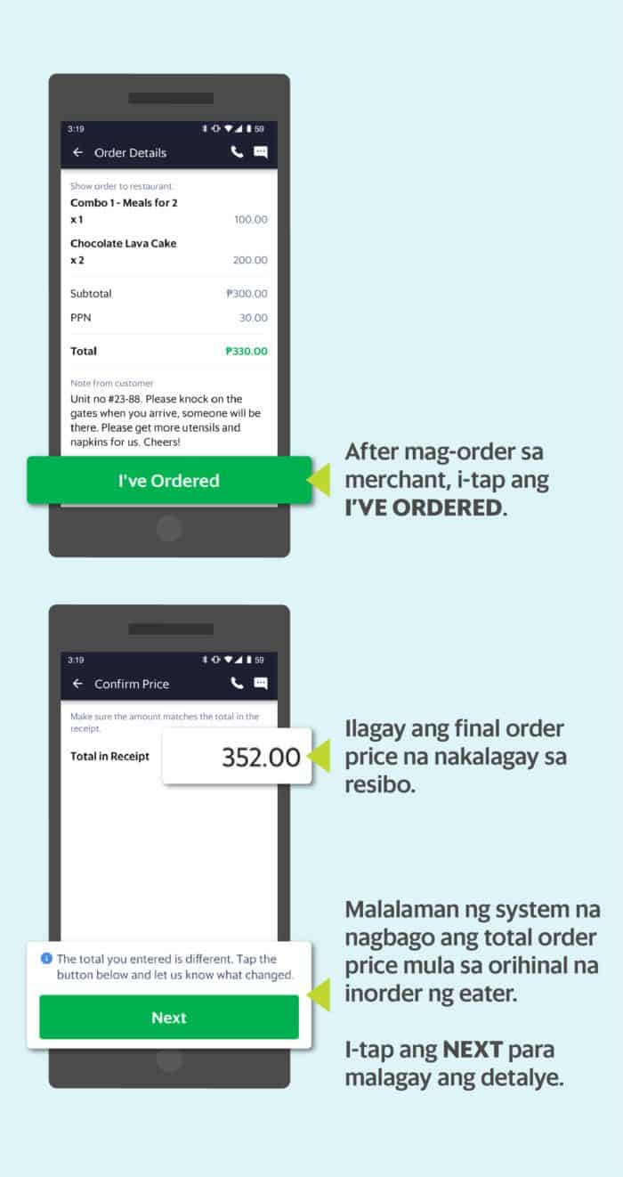 GrabFood: Edit Order Items | Grab PH