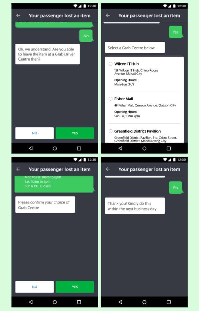 Lost & Found Automation ChatBot | Grab PH