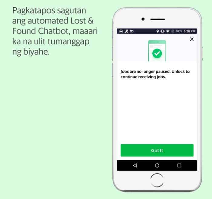 Lost & Found Automation ChatBot | Grab PH
