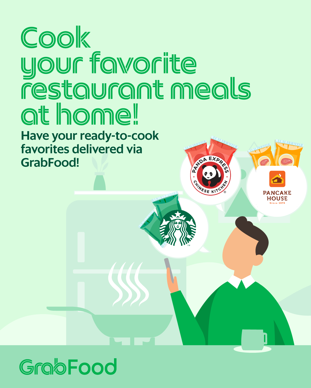 Your comfort food are now in Ready-To-Cook packs available via GrabFood ...