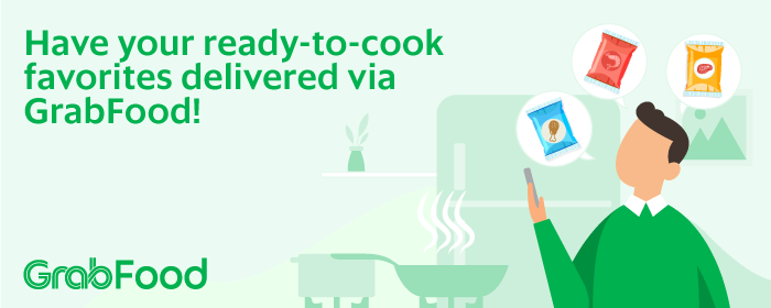 Your comfort food are now in Ready-To-Cook packs available via GrabFood ...