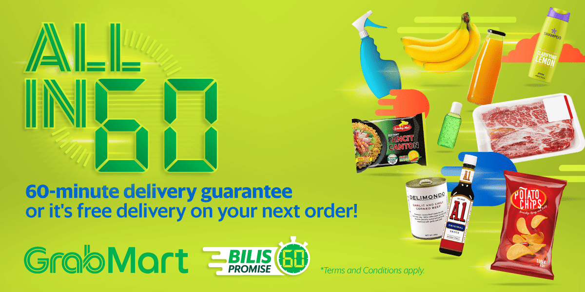 All your needs delivered in under 60 minutes with GrabMart | Grab PH