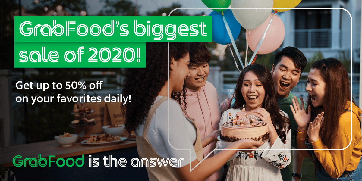 GrabFood’s Biggest 2020 Sale! | Grab PH