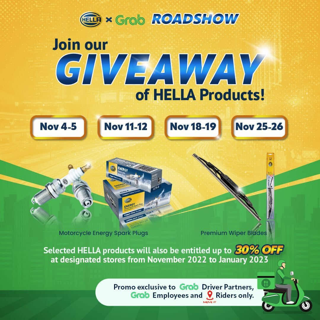 Exclusive Offers from Hella | Grab PH