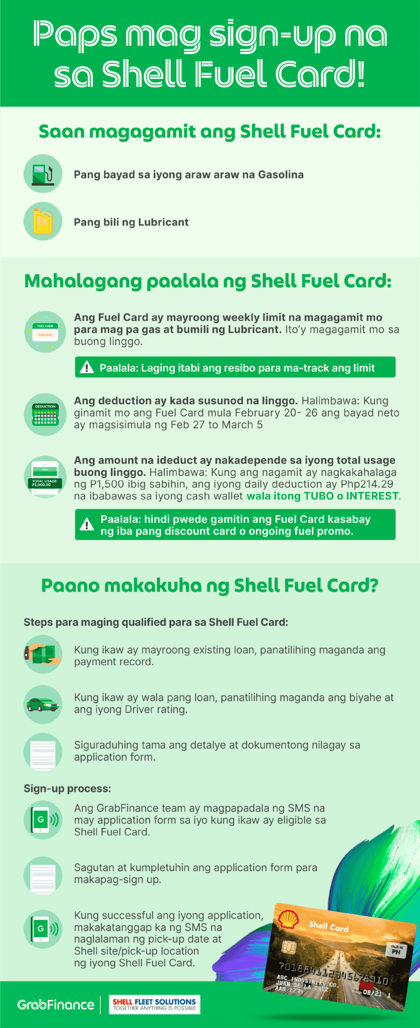 Shell Gas Card - Gas Now, Pay Later! | Grab PH