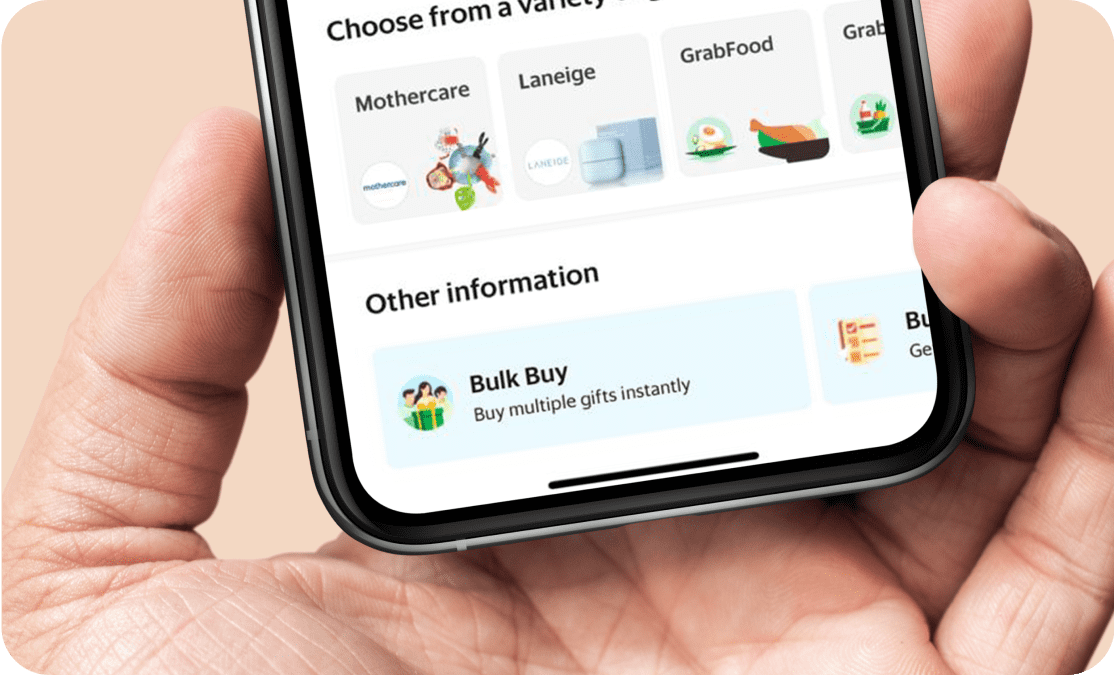 Flexible Grab digital gift vouchers for any corporate occasion | Grab PH