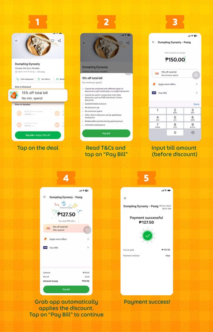 GrabFood Dine Out Deals | Grab PH