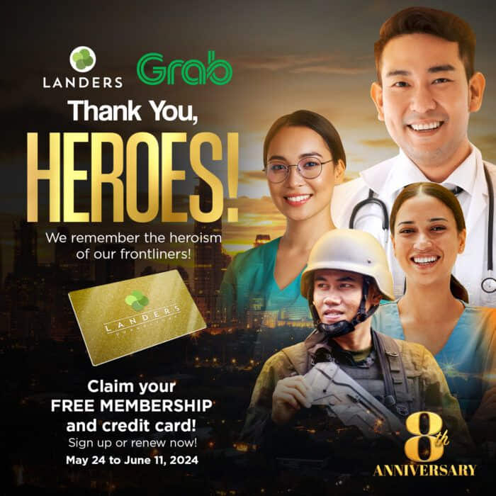 Landers Free Membership | Grab PH