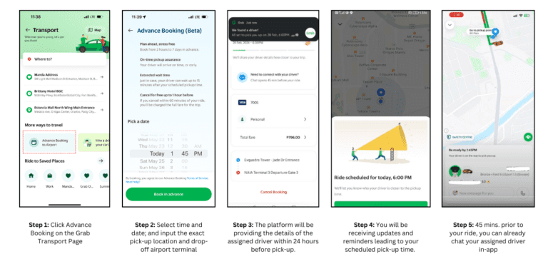 Grab launches Advance Booking, eases airport transport for PH travelers ...