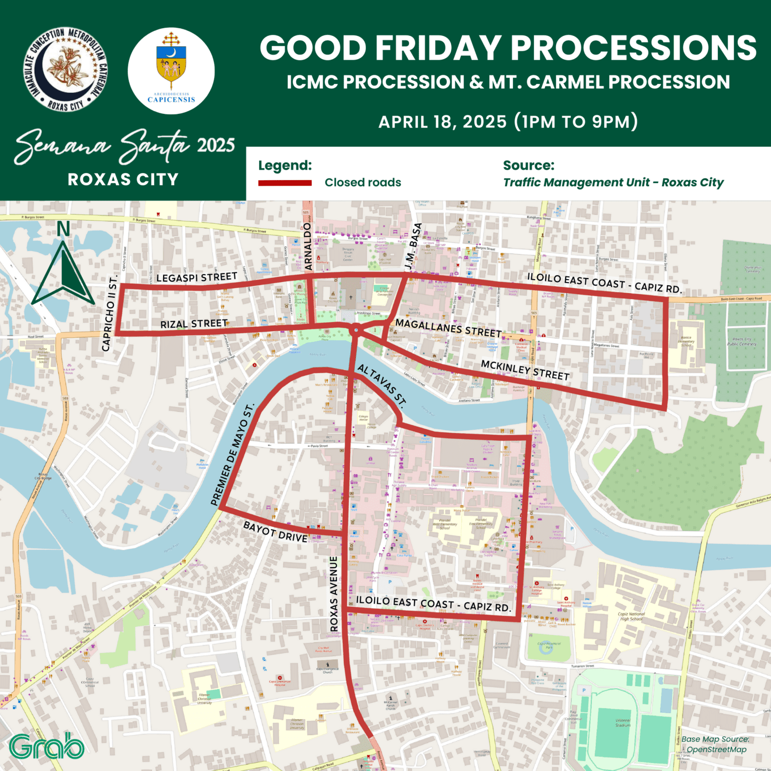 Holy Week 2025 | Mga Saradong Daanan at Merchants | Grab PH