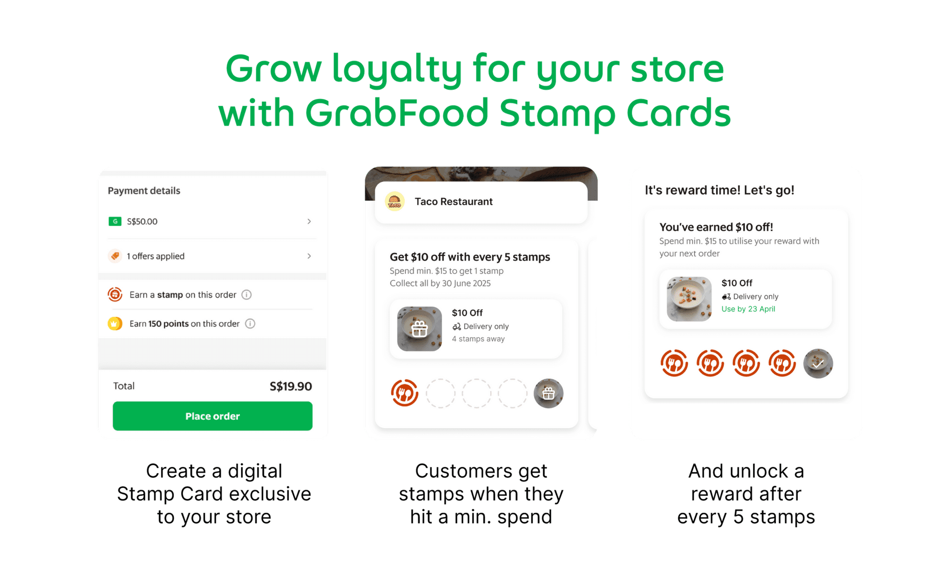 Merchant Stamp Card Program by GrabFood | Grab PH