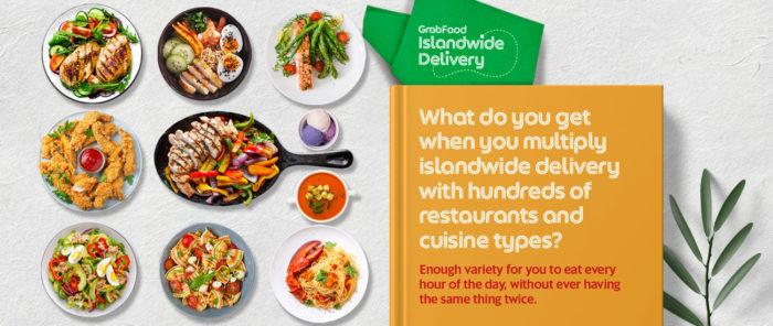 Multiply your choices with GrabFood Islandwide delivery. | Grab SG