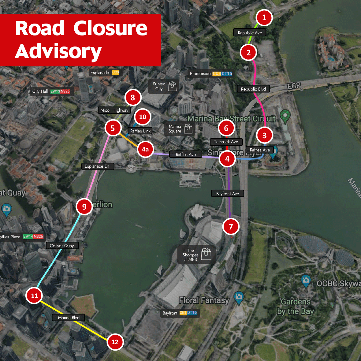 Road Closure Advisory for NDP 2022 | Grab SG