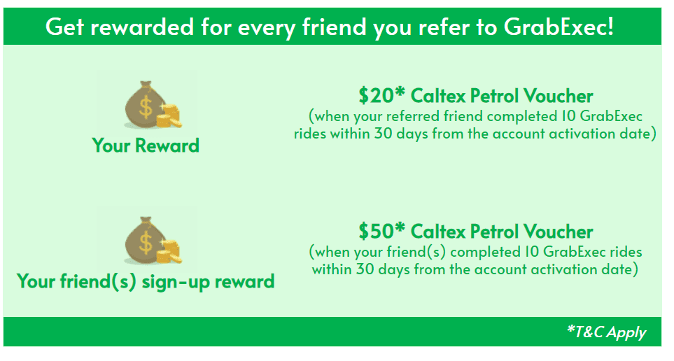 GrabExec Driver Referral Programme | Grab SG