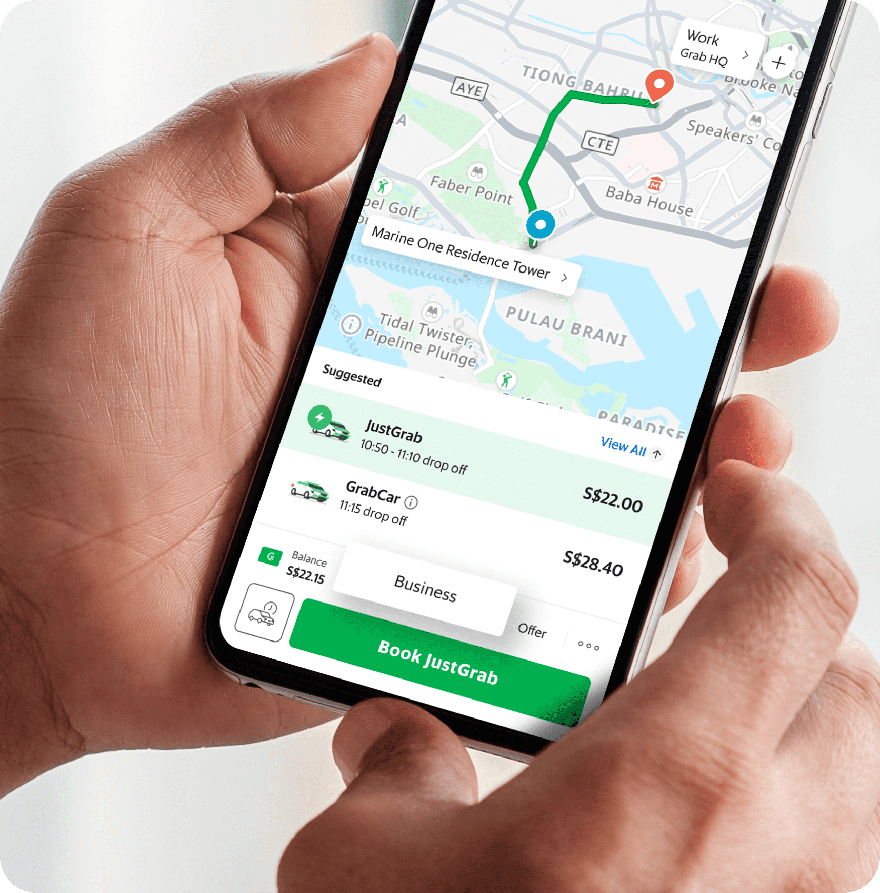 Business profile in Grab app to save work related receipts | Grab SG