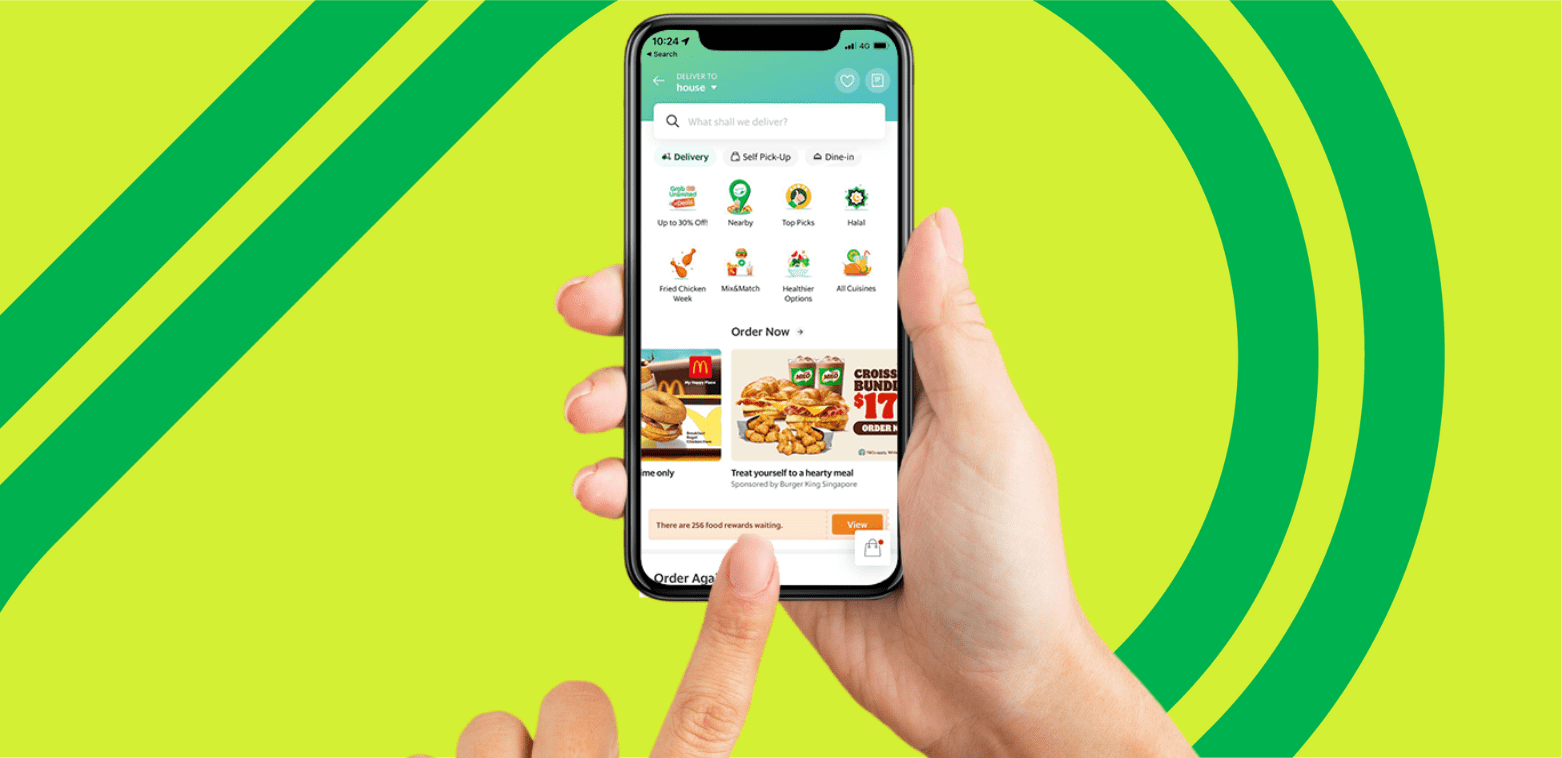 The Grab app will now show when each user’s delivery fee is set ...