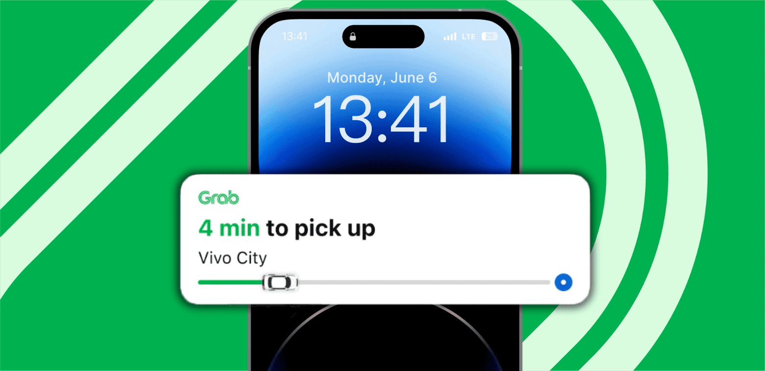 Apple’s Live Activities feature helps Grab users track deliveries