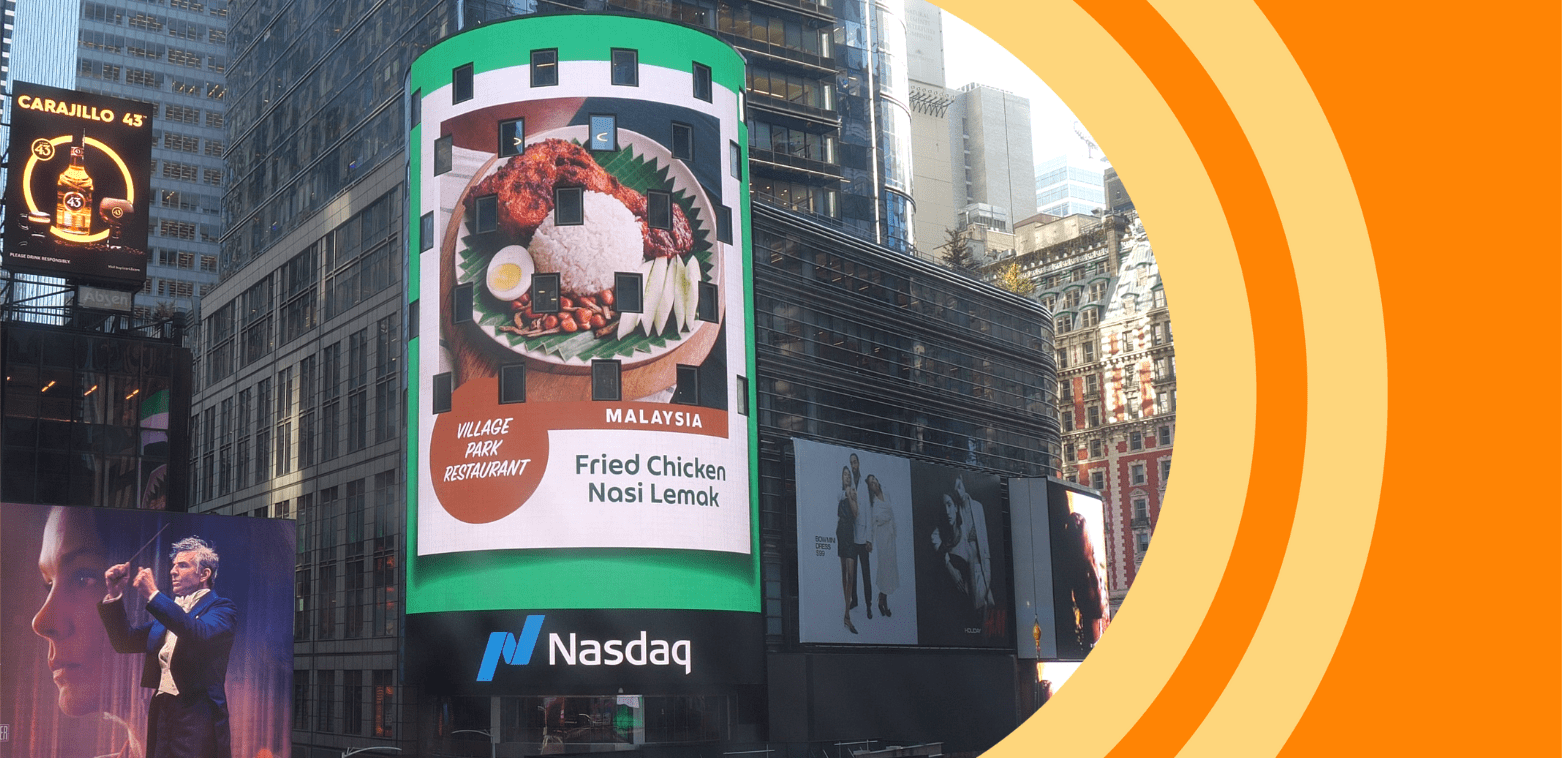 Grab features merchants on Times Square billboard in New York City ...