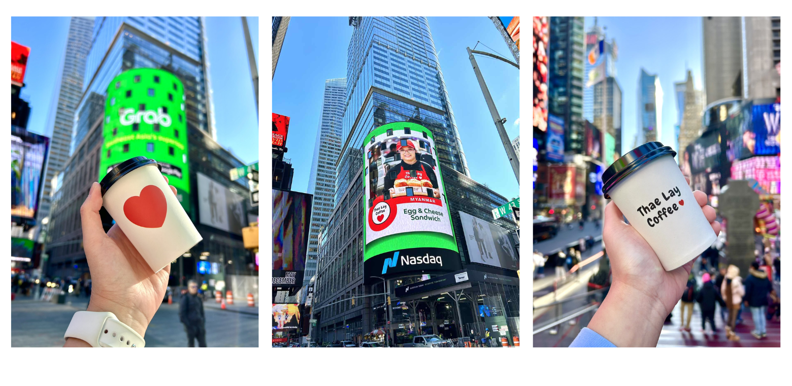 Grab features merchants on Times Square billboard in New York City ...