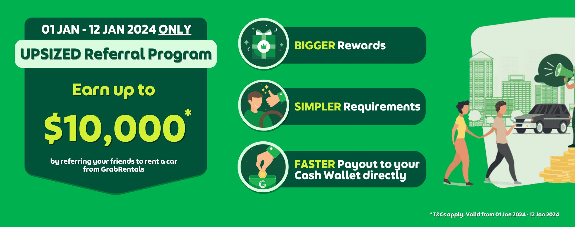 GrabRentals - Driver Referral Programme | Grab SG