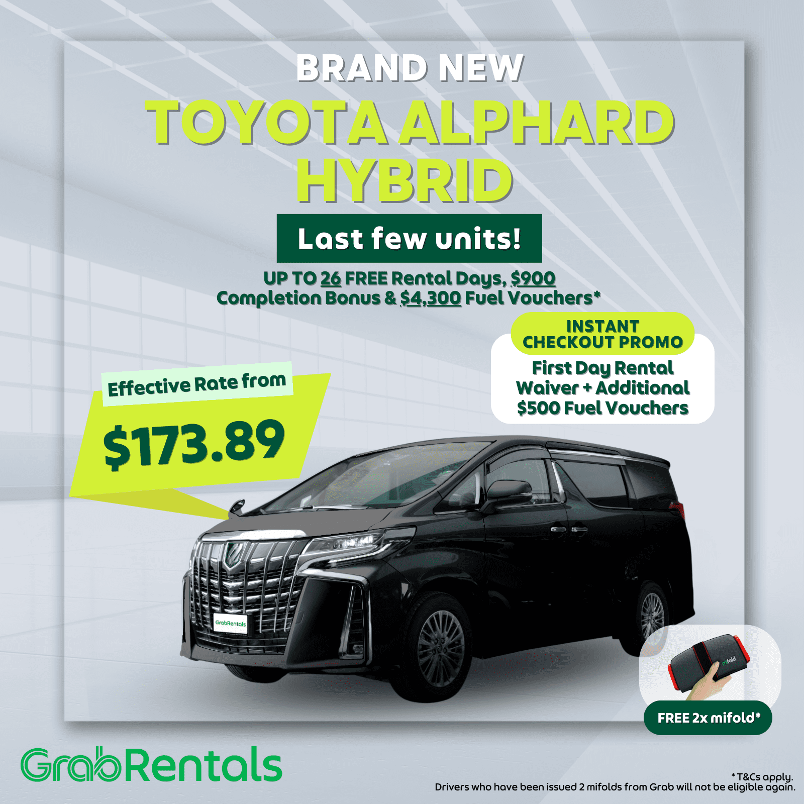 GrabRentals Promotion for Existing Hirer-Partners | Grab SG