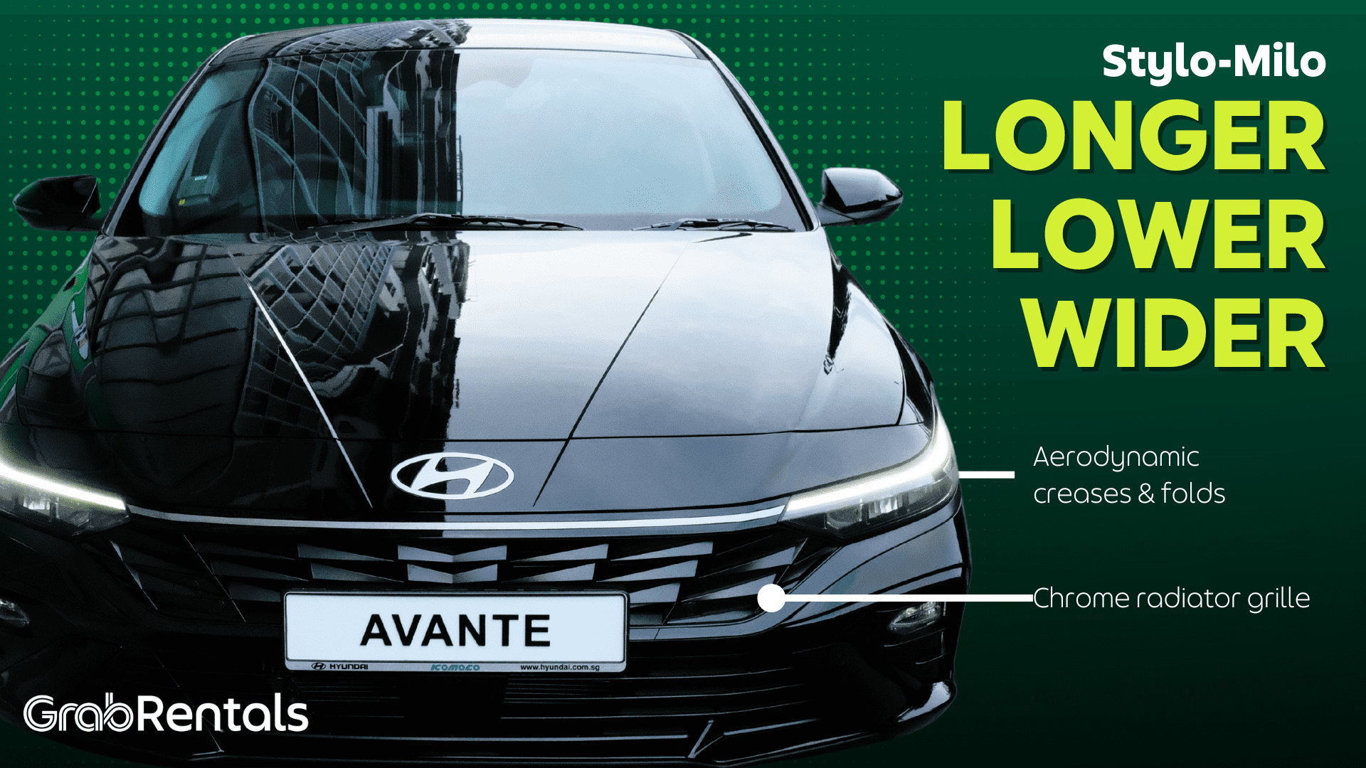 Hyundai Avante Hybrid: Stylish & Eco-Friendly | Grab SG