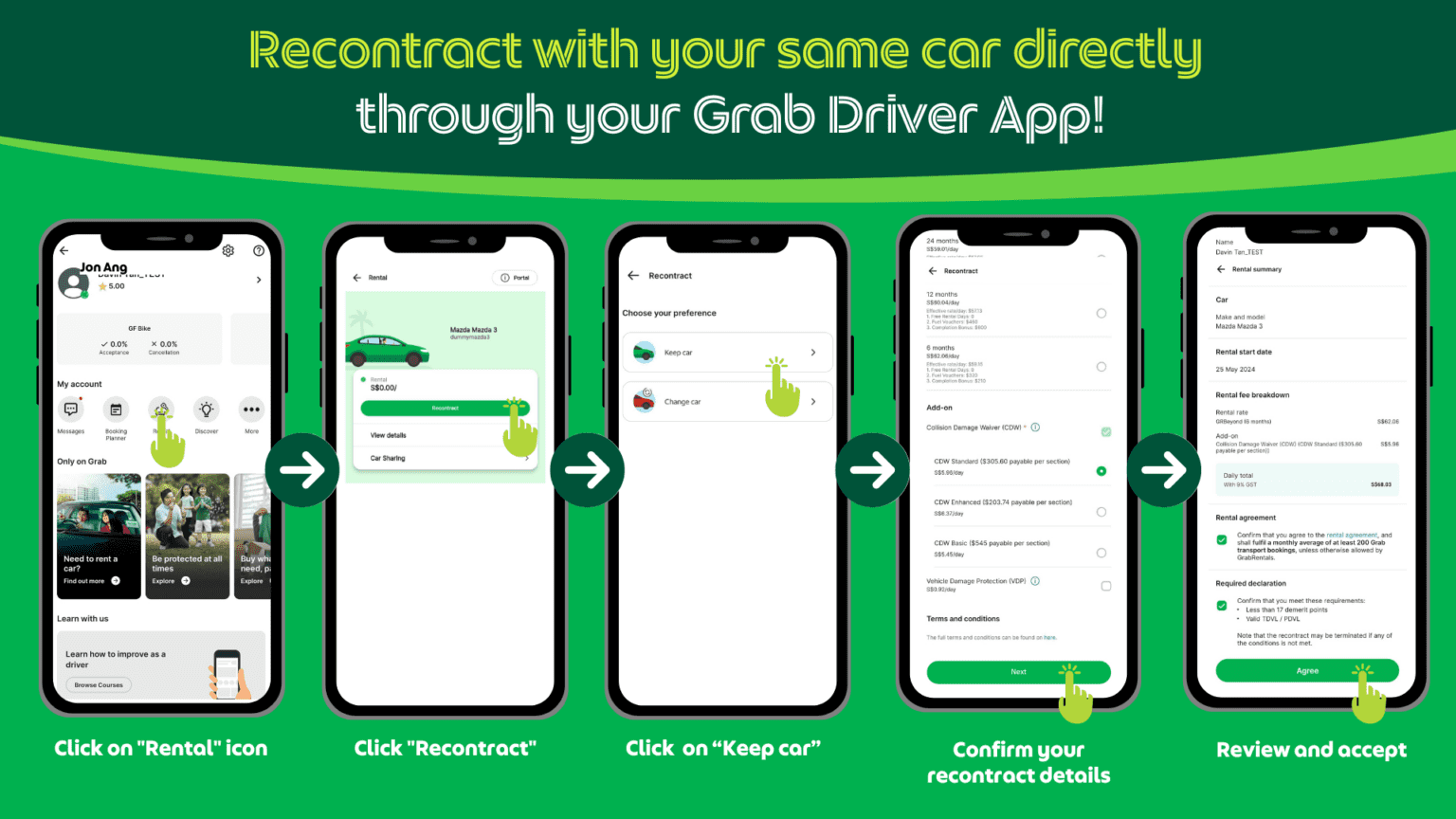 GrabRentals Promotion for Existing Hirer-Partners | Grab SG