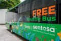 Getting around Sentosa: Free shuttle bus and pickup points