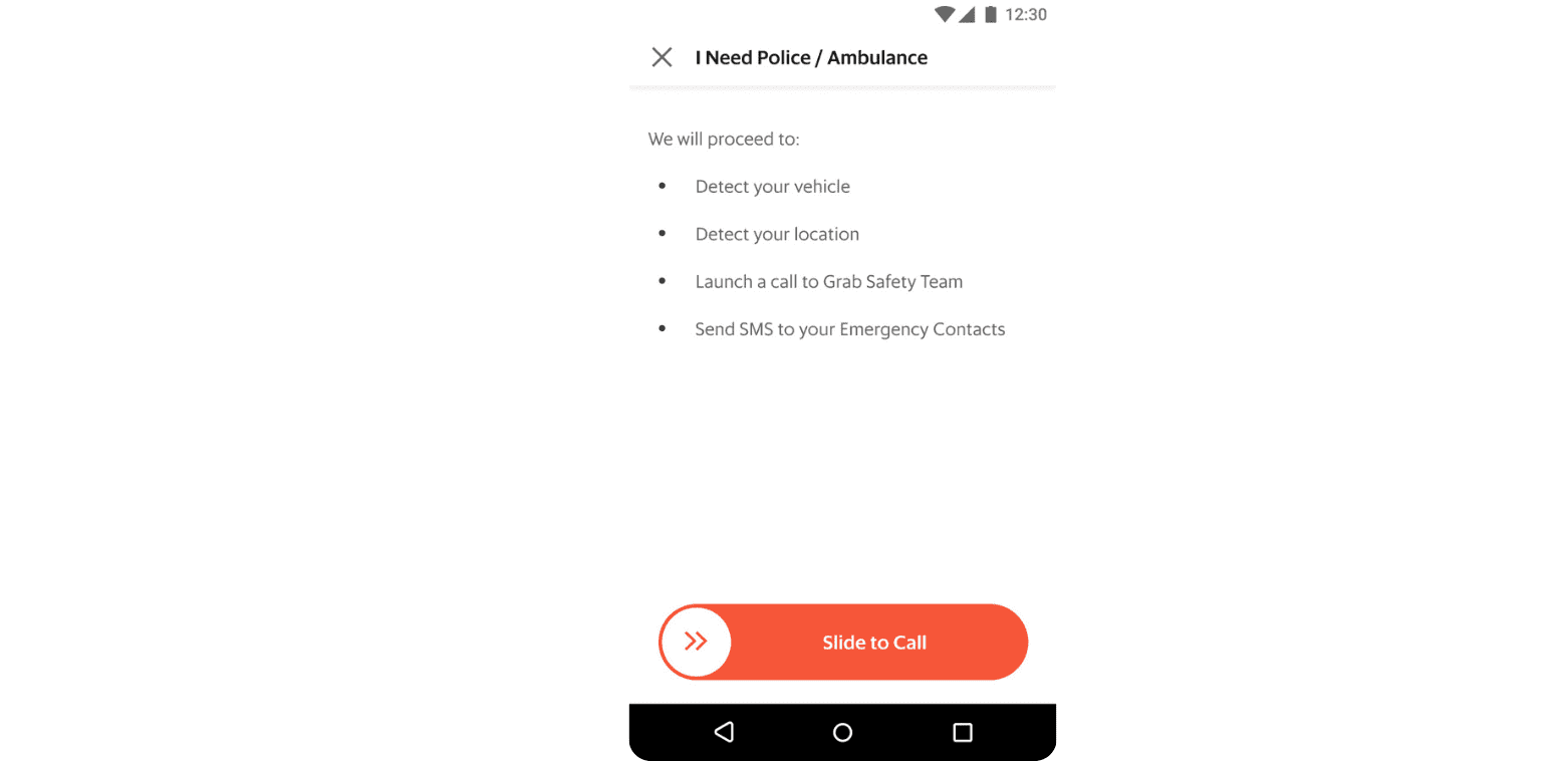 How Grab designed its in-app SOS feature